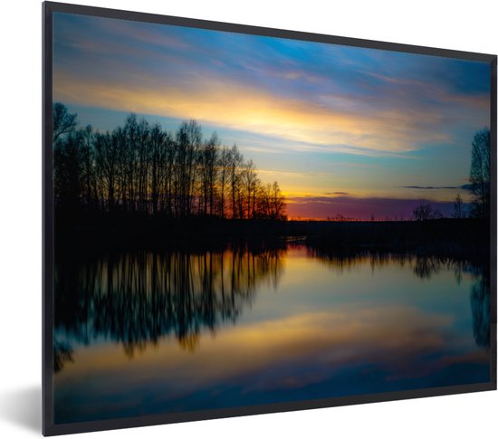 Poster - Fotolijst - Avond - Lucht - Natuur - Water - Poster kader ...
