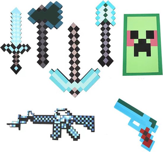 Minecraft blauwe bijl | bol