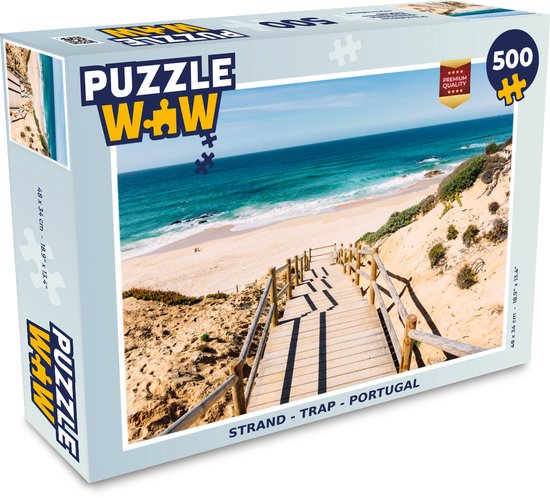 Puzzel Strand - Trap - Portugal - Legpuzzel - Puzzel 500 stukjes | bol.com