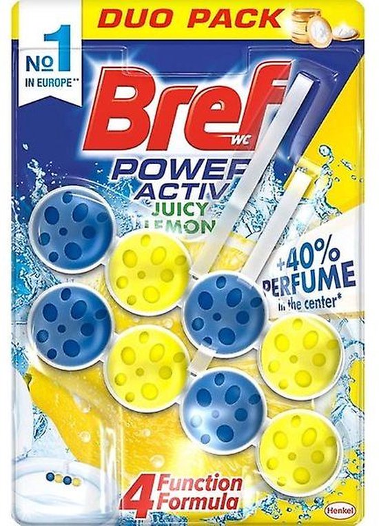 Bref Power Activ Toiletblokje Citroen 2 x 50g | bol.com