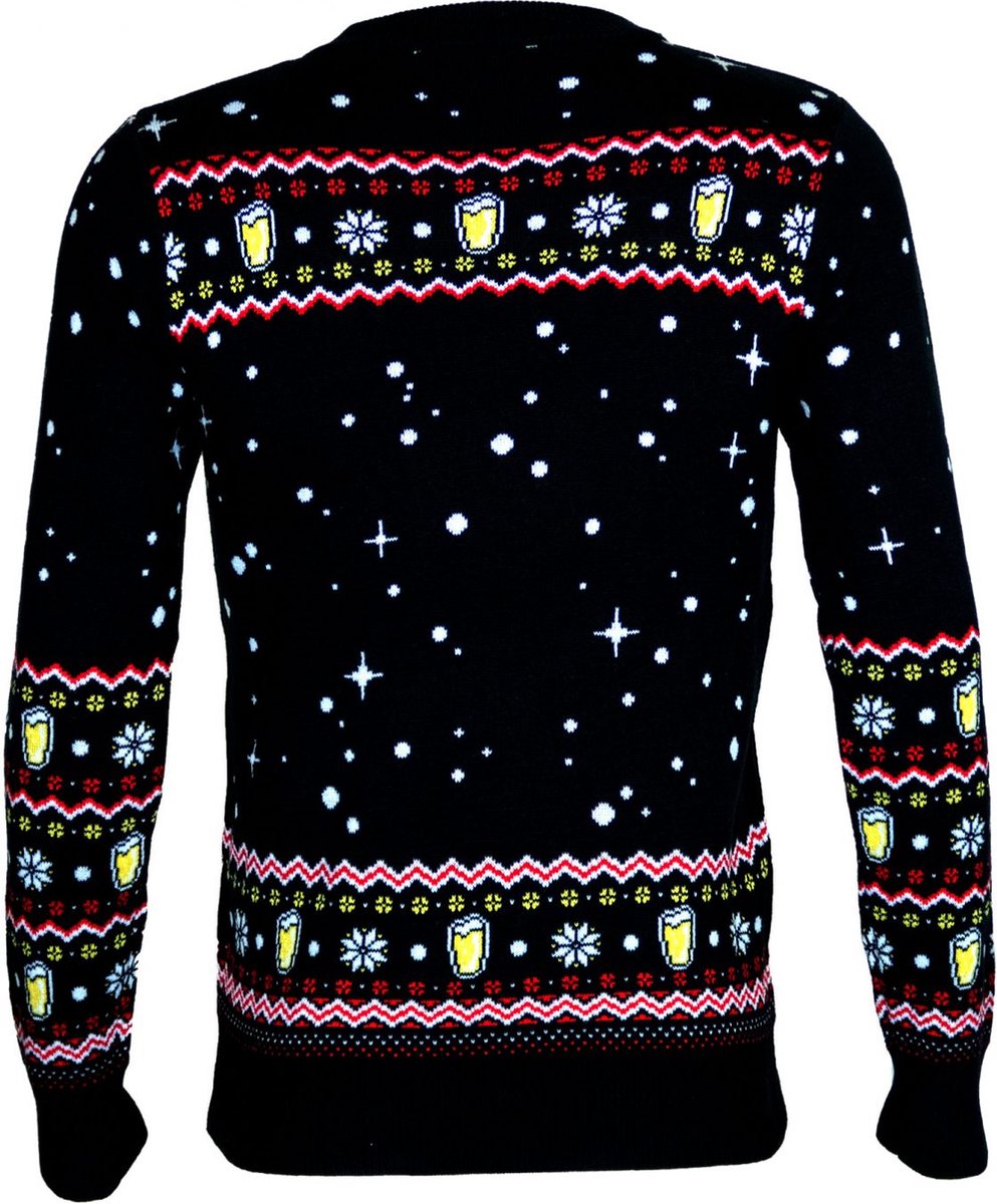 Kerstman met bier kersttrui - Maat S - Foute kersttrui - Gebreid ...