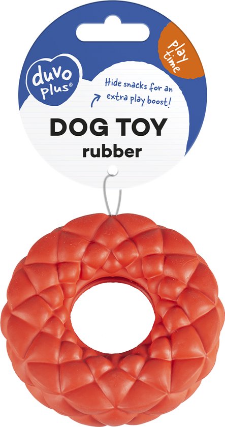 Rubber bubble ring dispenser 11x11x3,3cm rood | bol.com