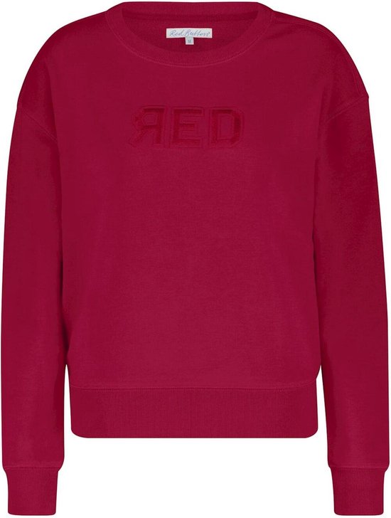 Red Button Trui Terry Red Embroidery Srb3901 Ruby Dames Maat - M | bol