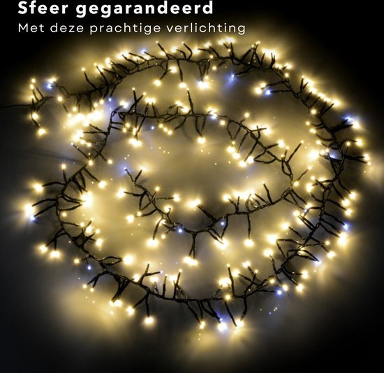 Cheqo® Kerstboomverlichting - Clusterverlichting - Kerstlampjes - Led ...