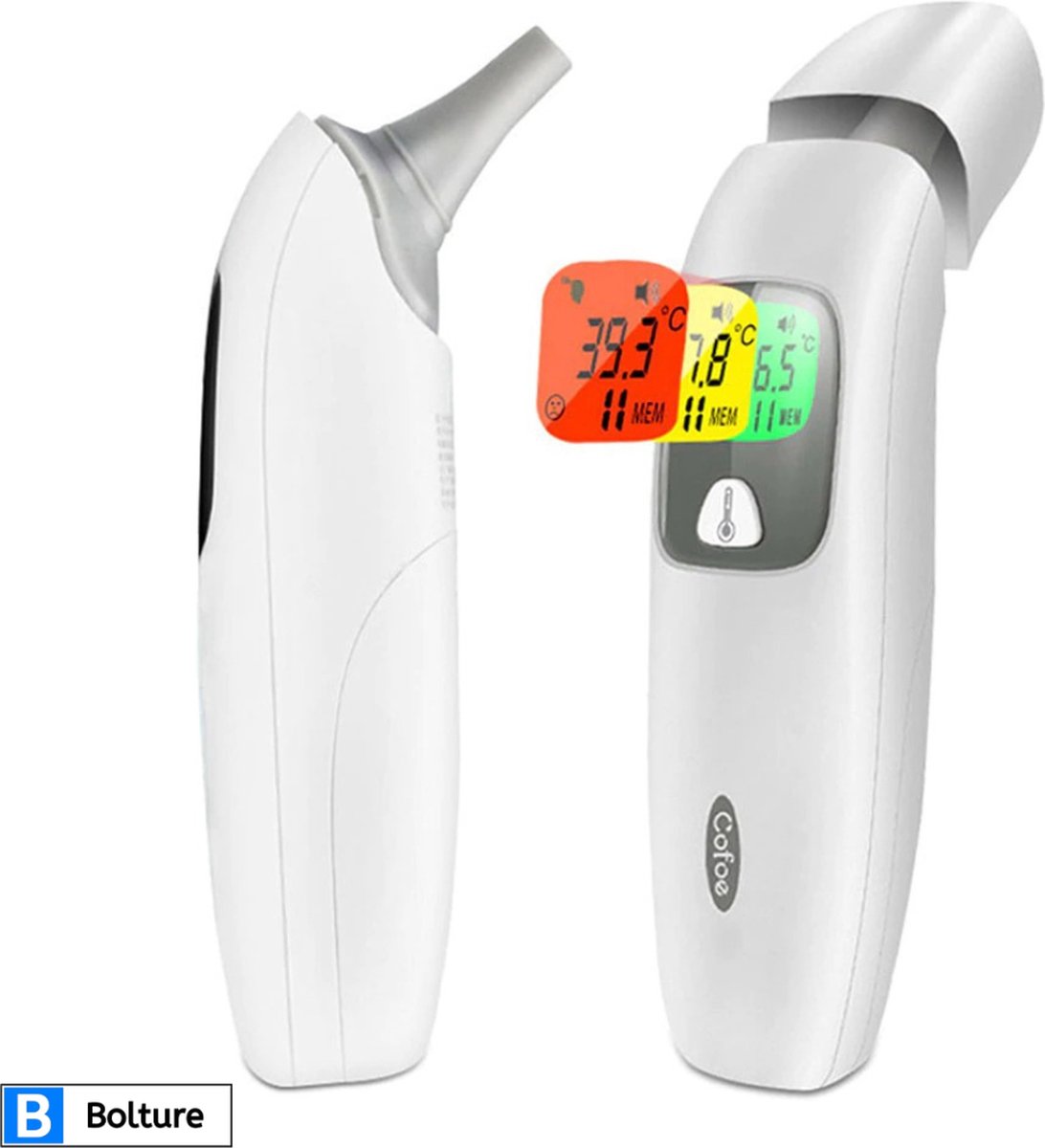 Bolture Infrarood Thermometer - Oorthermometer Volwassenen ...
