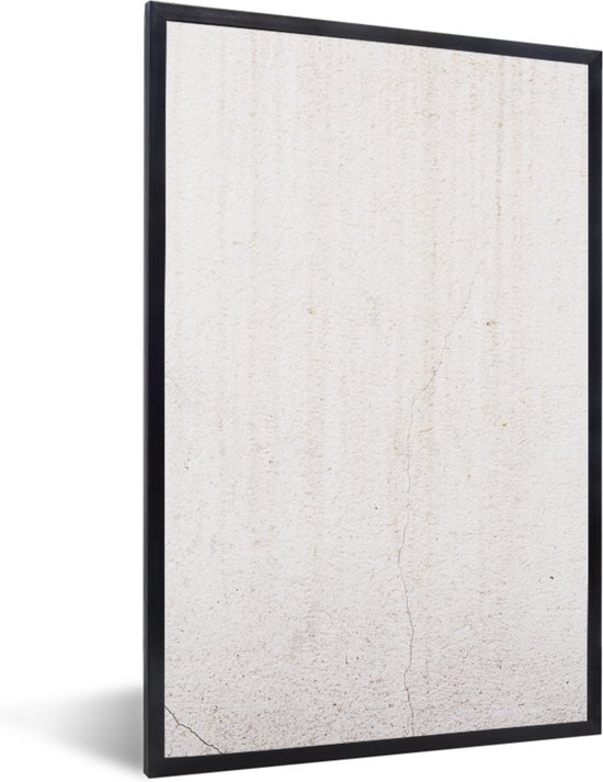 Fotolijst incl. Poster - Beton - Muur - Wit - 60x90 cm - Posterlijst | bol