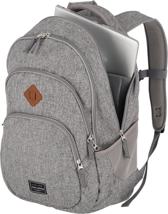 Travelite Laptop Rugzak / Rugtas / Laptoptas / Werktas - Basics - Grijs ...