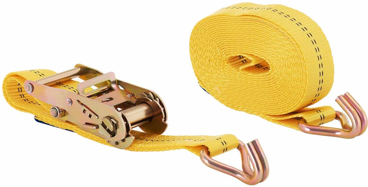 MSW 4 cinchas con tensor de carraca - Ladingzekering - 6 m (extremo ...
