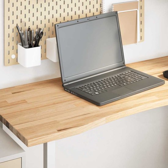 vidaXL Bureaublad - 120x50x2,5 cm - Eikenhout Eikenhouten Bureau ...