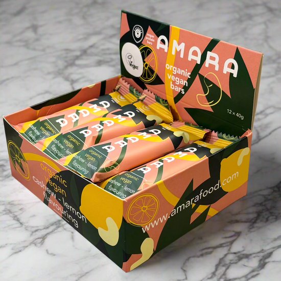 Amara Food Cashew Lemon - Protein Bar (Eiwitreep) - Organic (Biologisch ...