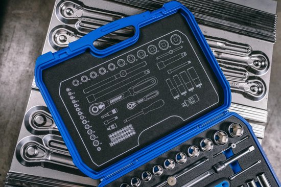 Gedore 19 BMC 20 Dopsleutelset 1/4" + 1/2", 69-delig | bol