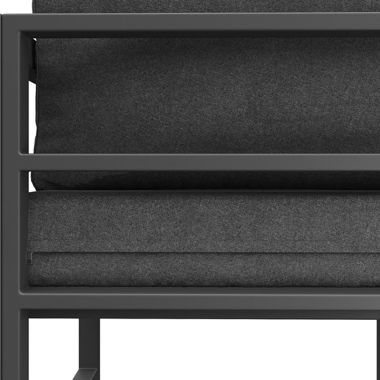 Sweiko Tuin loungeset - Hoekbank - Met tafel - Gegalvaniseerd ijzeren ...
