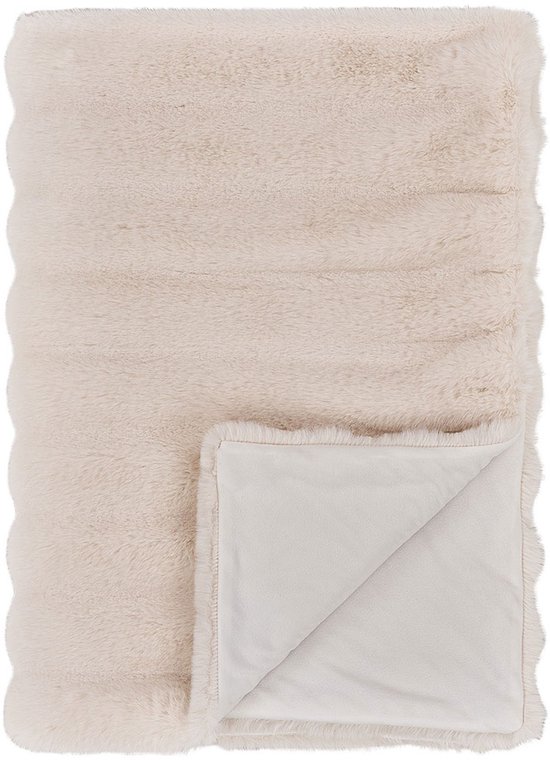 Galena Plaid imiteerbare pels wit. | bol