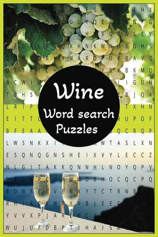 Wine Word Search Puzzle Book: Word Searches with Easy to Read Print ...
