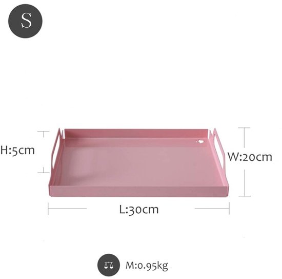 Dienblad Nordic Home Decor Tray, Café, Restaurant, Cafetaria, Keuken of School Lunch... | bol