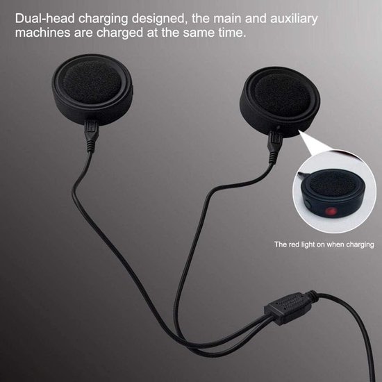 Waterdichte Helm Headset-Intercom Luidsprekers BT17 voor Motor ...