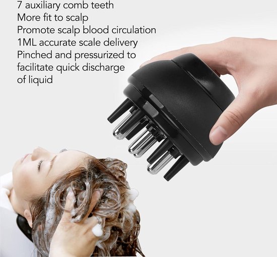 Scalp Massager Comb - Root Comb Applicator Bottle for Hair Oil ...