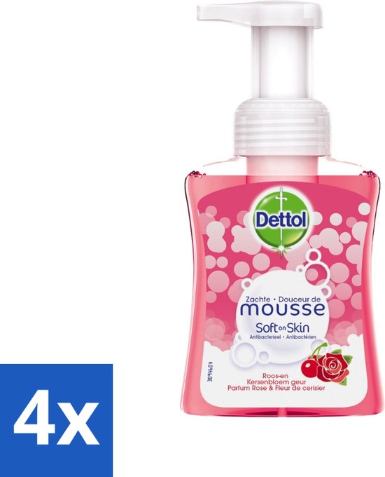 Dettol - Handzeep - Soft on Skin - Zachte Mousse - Roos & Kersenbloesem -... | bol