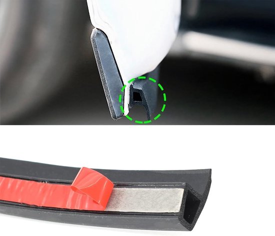 Deurafdichting 4 m P voor autodeur - Raambekleding - Afdichtstrip ...