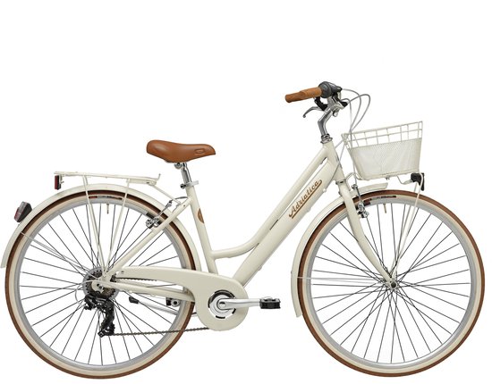 Stadsfiets 28 inch RETRO Lady beige incl. mand | bol