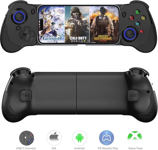 USB C Gaming Controller voor iPhone en Android - Gamepad voor PS5, PS4 ...