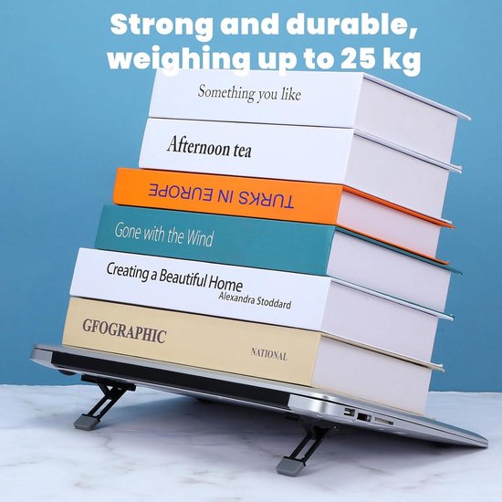 Mini Laptop Stand Keyboard Stand 3 Levels Height Adjustable Folding ...