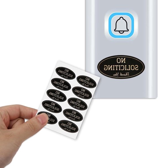 10pcs Waterproof Small No Soliciting Sign - Self Adhesive Sticker For ...