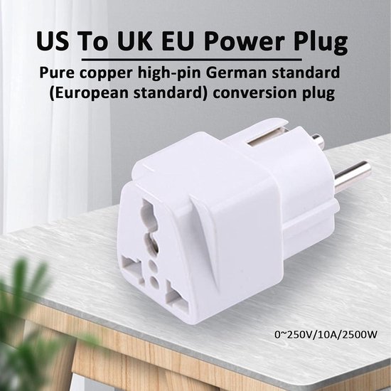 EU Plug 250V 10A Power Universal RU ES US Conversion Europe Plug ...