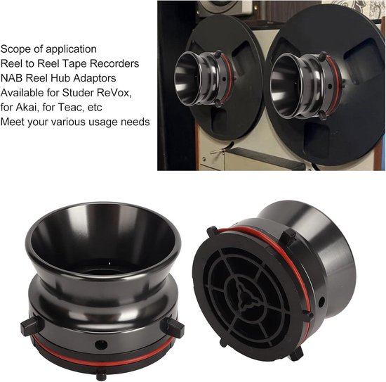 1 Paar 10-inch Reel to Reel Tape Recorders Nab Hub Adapters voor Studer ...