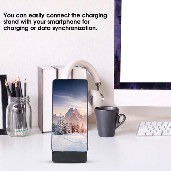 Oplaadstandaard mobiele telefoon veilig oplaadstation Type-C Eenvoudig ...