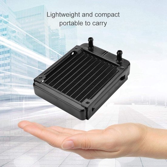 120MM Computer CPU Water Cooling Radiator Cooler Heatsink - 10 Tubes ...