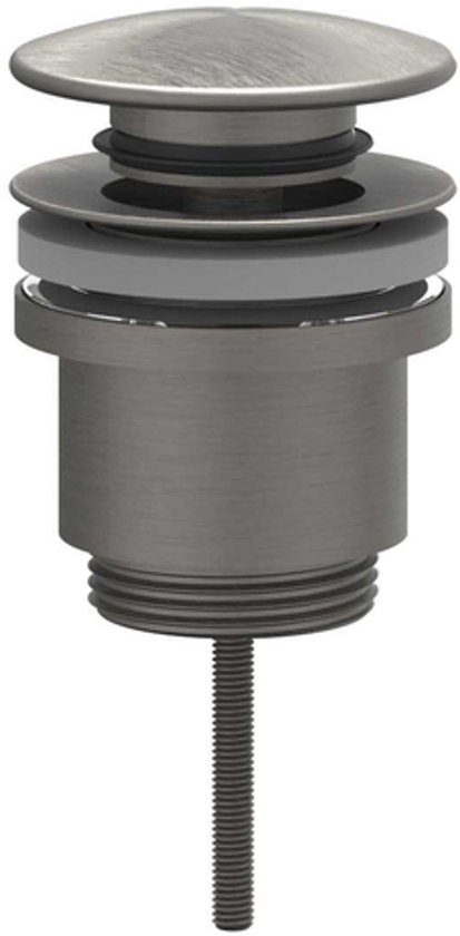 IVY Design Afvoerplug - klikwaste - Geborsteld metal black PVD | bol