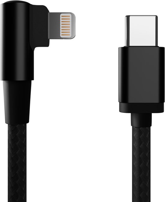 Cable Expert Haakse 8-pins laad- & datakabel, 0.2 m, zwart voor gimbals ...