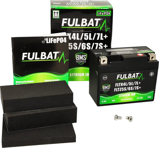 Fulbat Accu Fulbat FLTX4L/5L/7L + FLTZ5S/6S/7S Plus Lithium-ion 12V 3Ah | bol