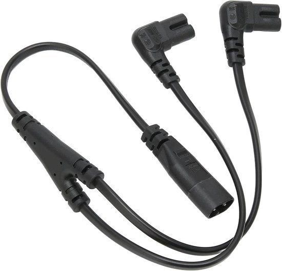 IEC 320 C8 Naar Dual C7 Y Split Stroomkabel 2.5A 250V - Male Naar ...