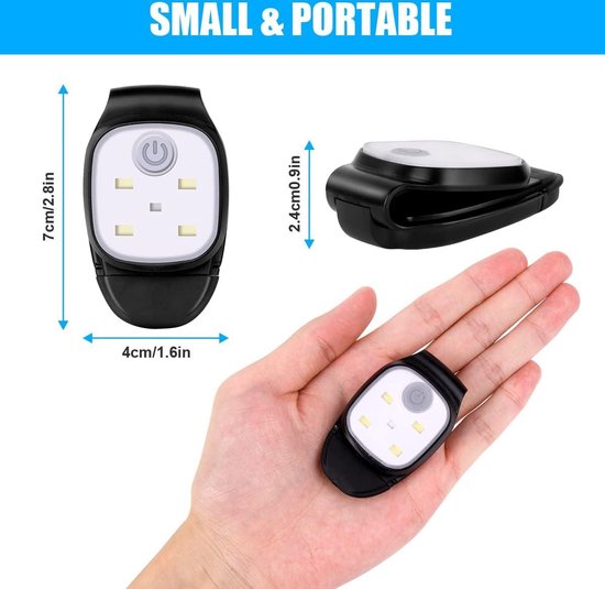 Running Lights 4 Lichtstanden Waterdicht Outdoor Night Clip on Lights ...