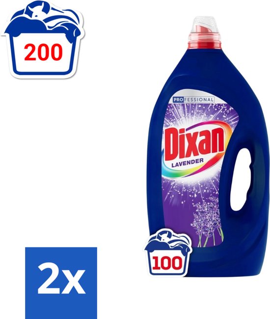 Dixan Professional - Vloeibaar Wasmiddel en Vlekverwijderaar - Witte en Gekleurde Was... | bol