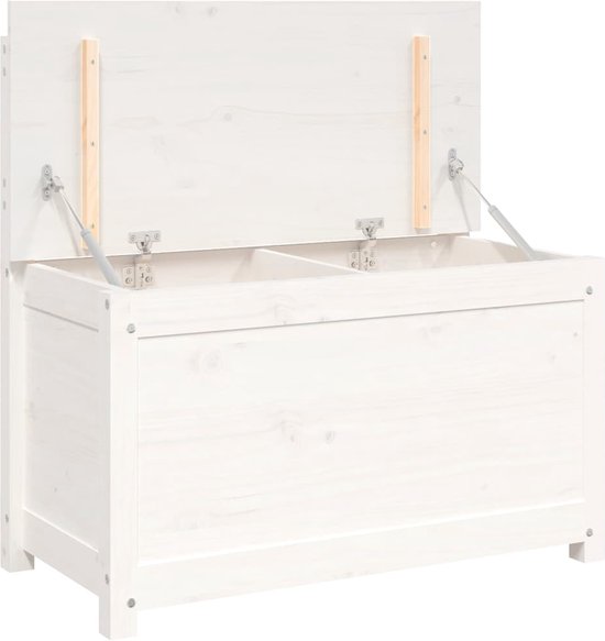 vidaXL Bankje - Wit - 80x41x77 cm - Grenenhout | bol