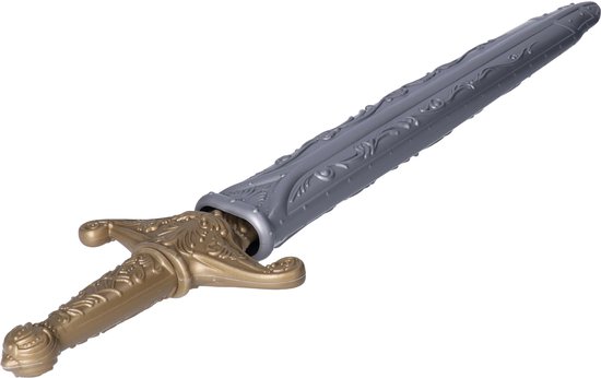 Ridder speelgoed accessoires - Ridder zwaard goud met zilveren schede ...