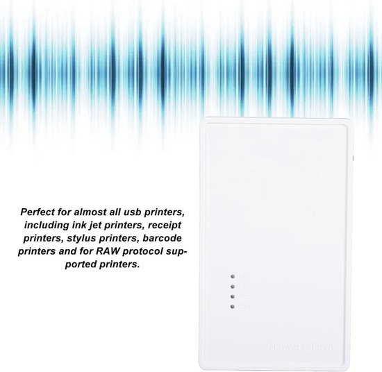 USB-Printserver 10-100Mbps LAN/Bridge Draadloos Windows Mac RAW-printer ...