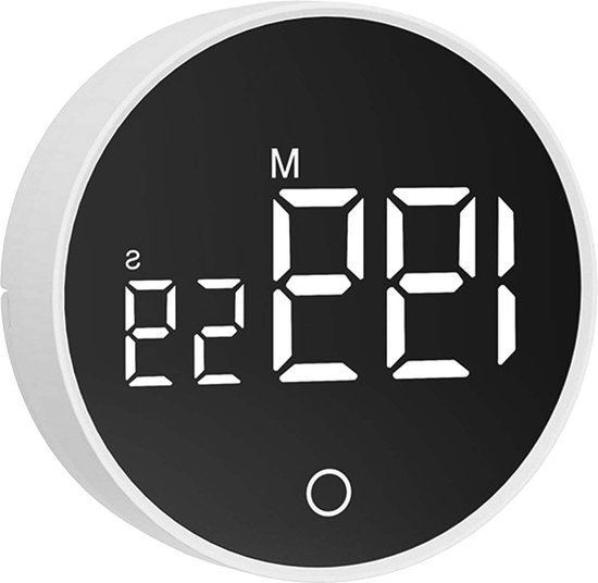 Digitale keukentimer - LED-display - ideaal voor koken - wit | bol