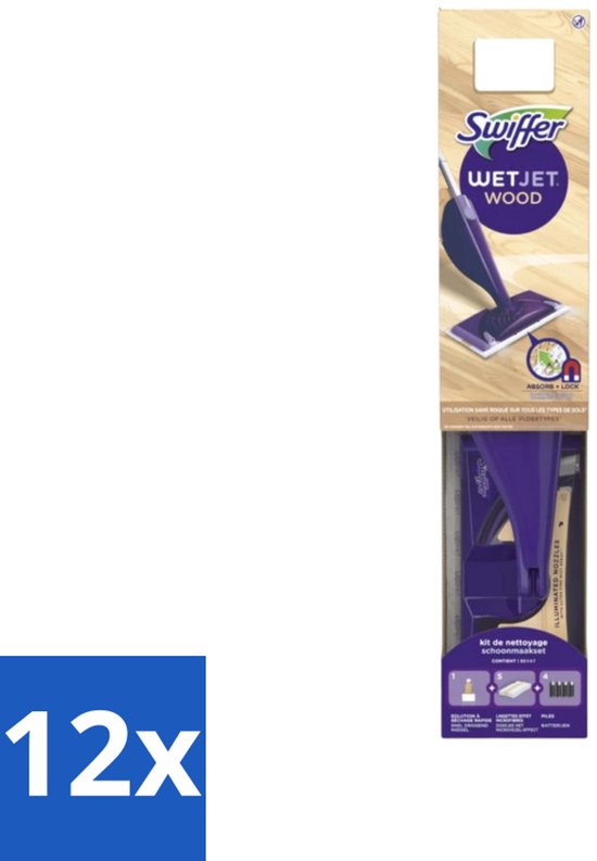 Swiffer WetJet Wood - Starterkit - Schoonmaakset - Inclusief Sprayreiniger -... | bol