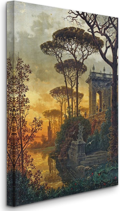 Ferdinand Knab - Italian Palace at Dawn - Italiaans paleis bij dageraad (1893) - 3:2 | bol