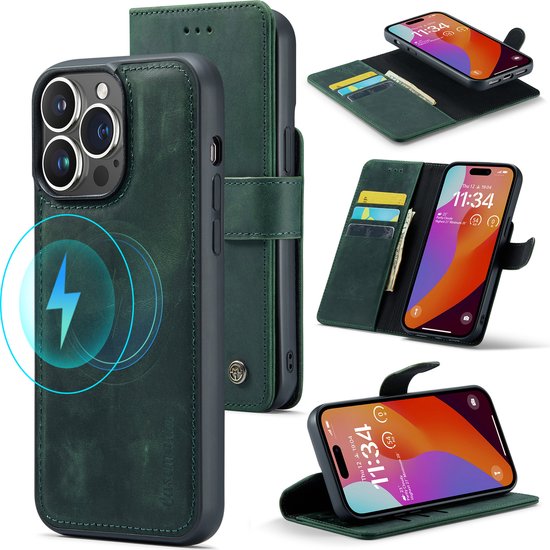 Casemania Hoesje Geschikt voor Apple iPhone 13 Pro Max - Emerald Green ...