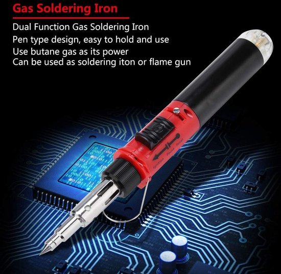 High Precision Butane Soldering Iron Double Function Twelve In One Pen ...