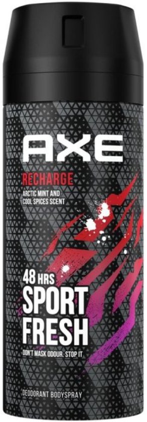 Axe - Deodorant Bodyspray - 48hrs Sport Fresh - Recharge - Arctic Mint ...