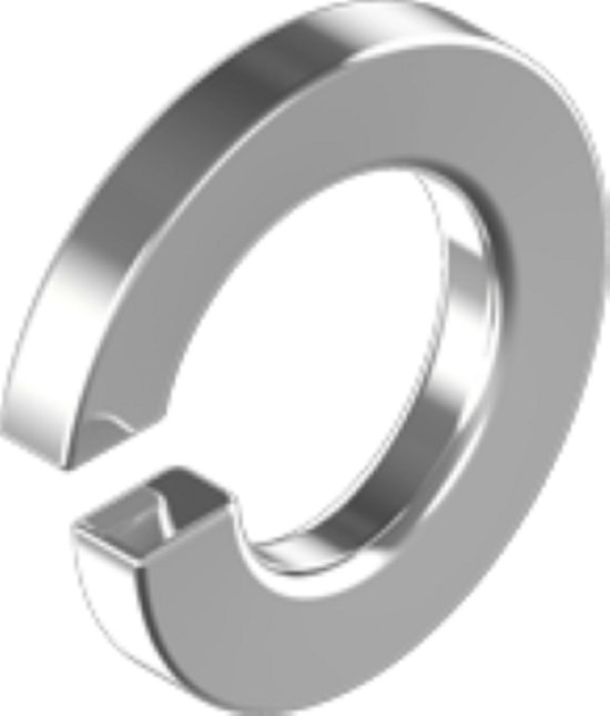 RVS veerring DIN 127 A2 M6 per 10 stuks | bol