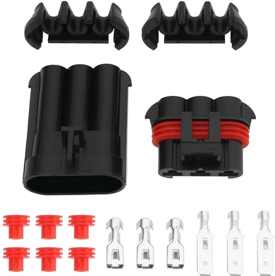 Set van 3 Pin ATV Stator Seal Connector Reparatie Harnas Kit ...