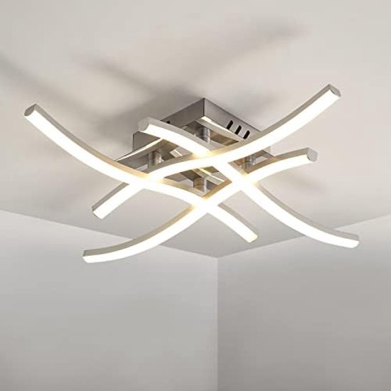 LED Plafondlamp, Moderne Gebogen Design Plafondverlichting | bol