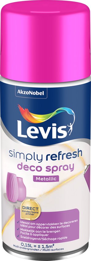 Levis - Simply Refresh Deco Spray Fluo - Pink (Fluo) - 0,15 L | bol